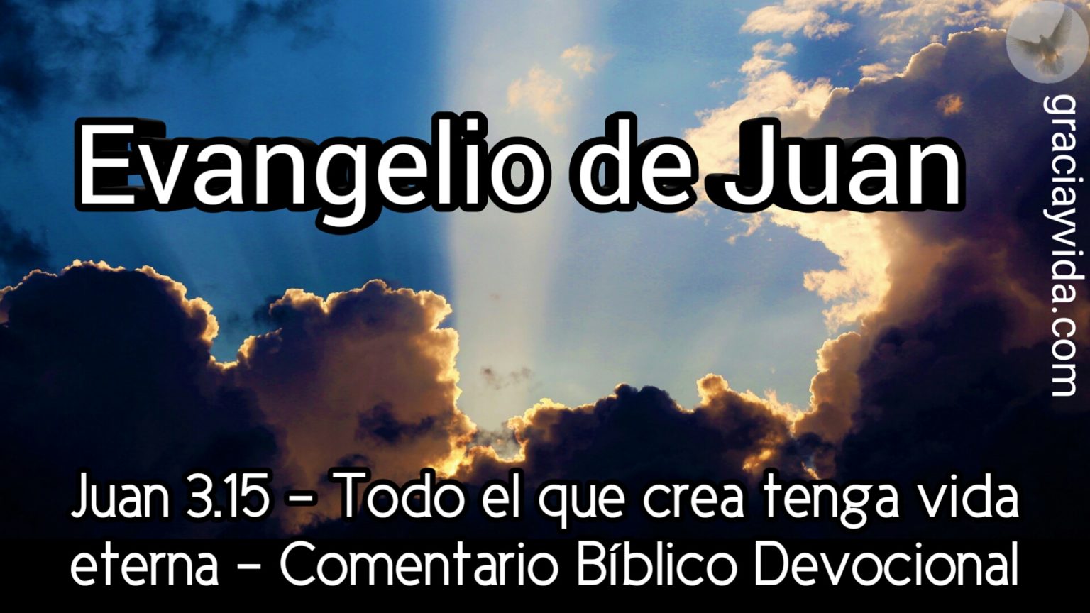 Juan 3.15 - Todo Aquel Que En Él Cree Tenga Vida Eterna - Gracia Y Vida