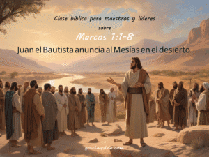 Clase Bíblica Sobre Marcos 1:1-8: Juan El Bautista, Su Mensaje Y Las ...