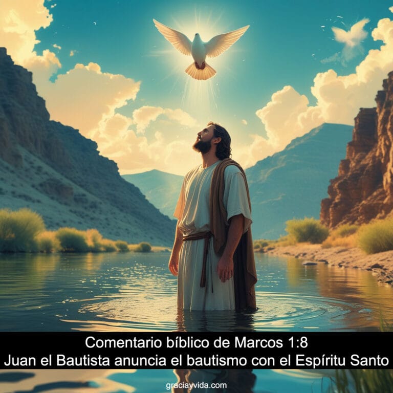 Marcos 1:8 — El Bautismo Con El Espíritu Santo - Explicación